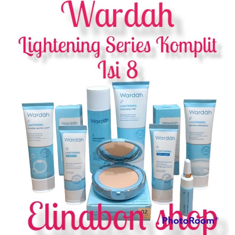 Jual Wardah Lightening Series Komplit 8 macam(wardah makeups original ...
