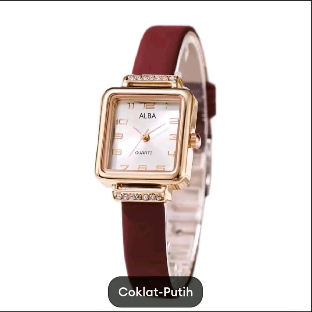 Jual Jam Kulit Wanita Model Analog Gratis Baterai Watches Elegan ...