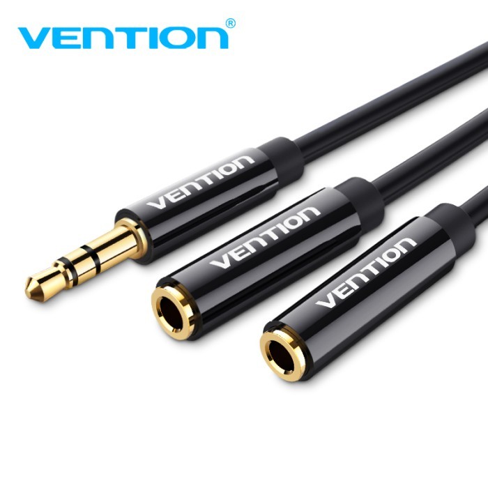 Jual Vention Kabel AUX Audio 3.5mm to Dual 3.5mm Female Stereo Splitter ...