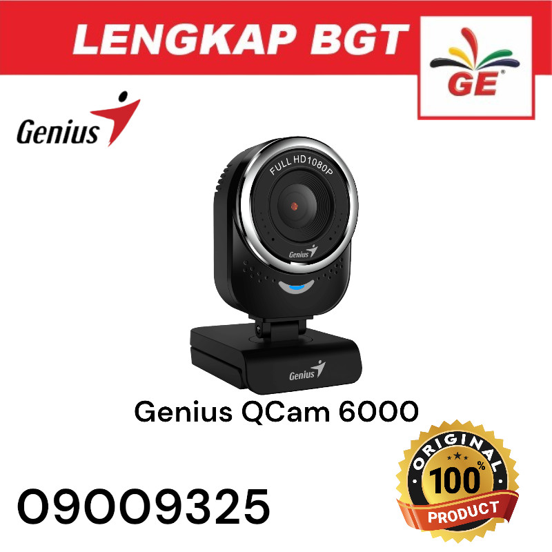 Jual Genius QCAM 6000 Webcam Full HD 1080P - Gamer Laptop Komputer ...