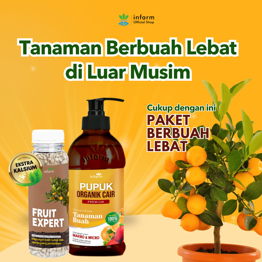 Jual Infarm Paket Pupuk Pelebat Buah Organik POC Buah dan Fruit Expert ...