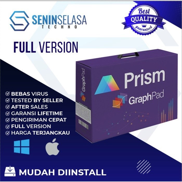 Jual Software Analisis Data Statistik: GraphPad Prism 10 [WIN & MAC] | Shopee Indonesia
