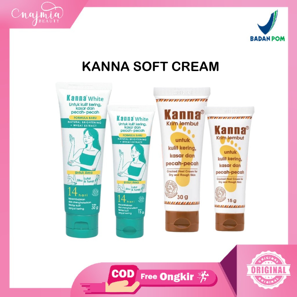 Jual Najmia Ofc Kanna Soft Cream White Cream l Cream Kaki Pecah-Pecah ...
