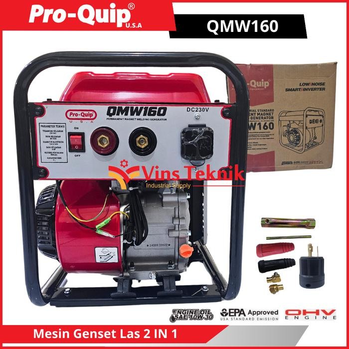Jual PROQUIP QMW 160 Welding Generator Las Mesin Genset Las 2 IN 1 ...