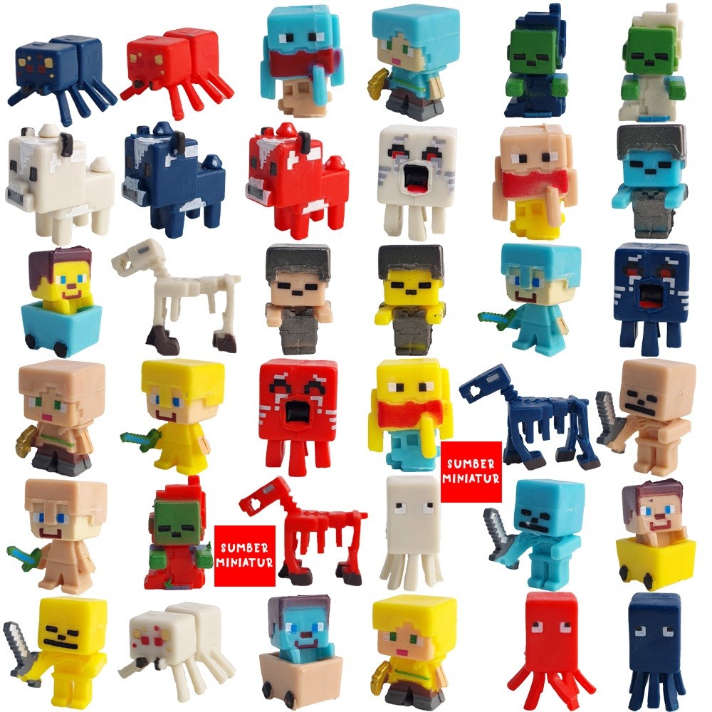 Jual KIOSBERTHA OS Set Mainan Figure Minecraft Game Movie Creeper ...