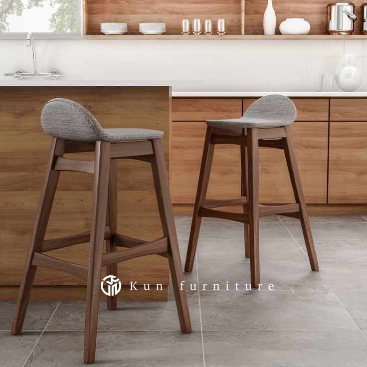 Jual Kursi Bar Stool Kayu Jati – Kursi Tinggi Solid Minimalis untuk ...