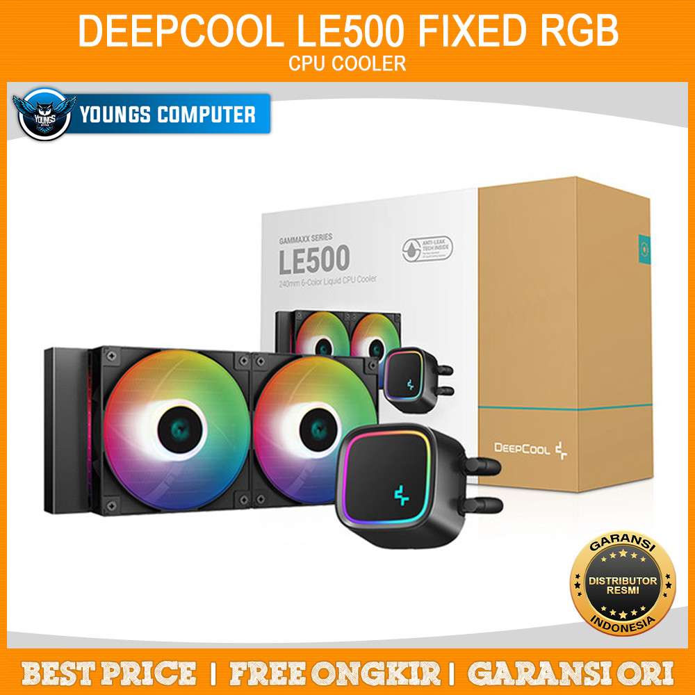 Jual CPU COOLER DEEPCOOL LE500 FIXED RGB with LGA1700 | 240mm AIO ...
