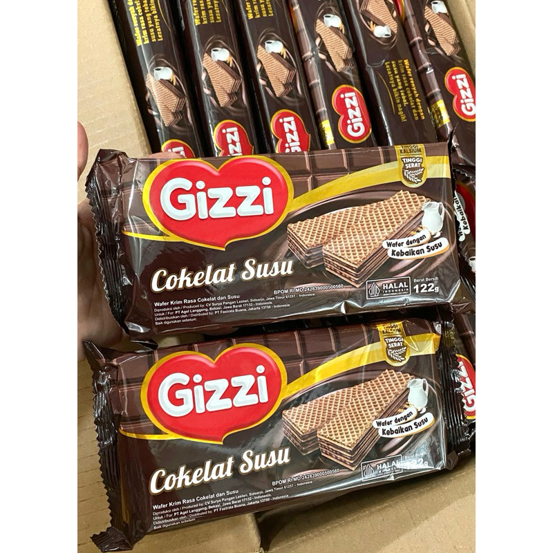 Jual GIZZI Wafer coklat hajatan by Kapal Api 1 karton isi 24pcs | Shopee Indonesia