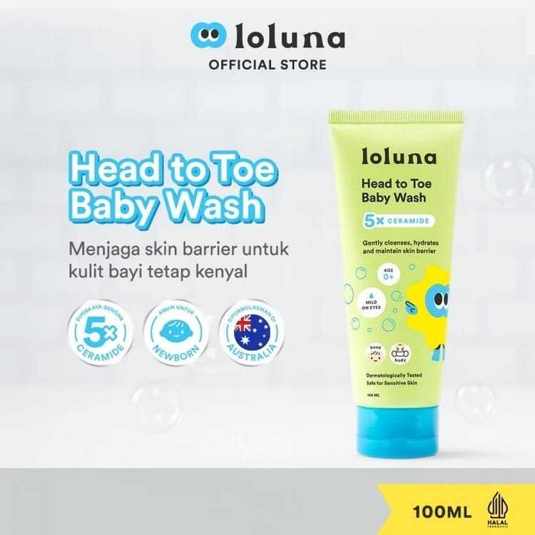 Jual LOLUNA HEAD TO TOE BABY WASH 100 ML | Shopee Indonesia