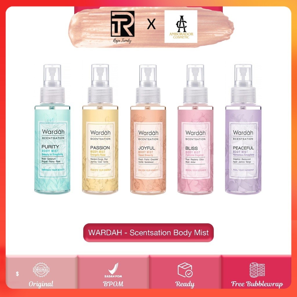 Jual WARDAH - SCENTSATION BODY MIST ( 100 ml ) - Parfum Wanita Wangi ...
