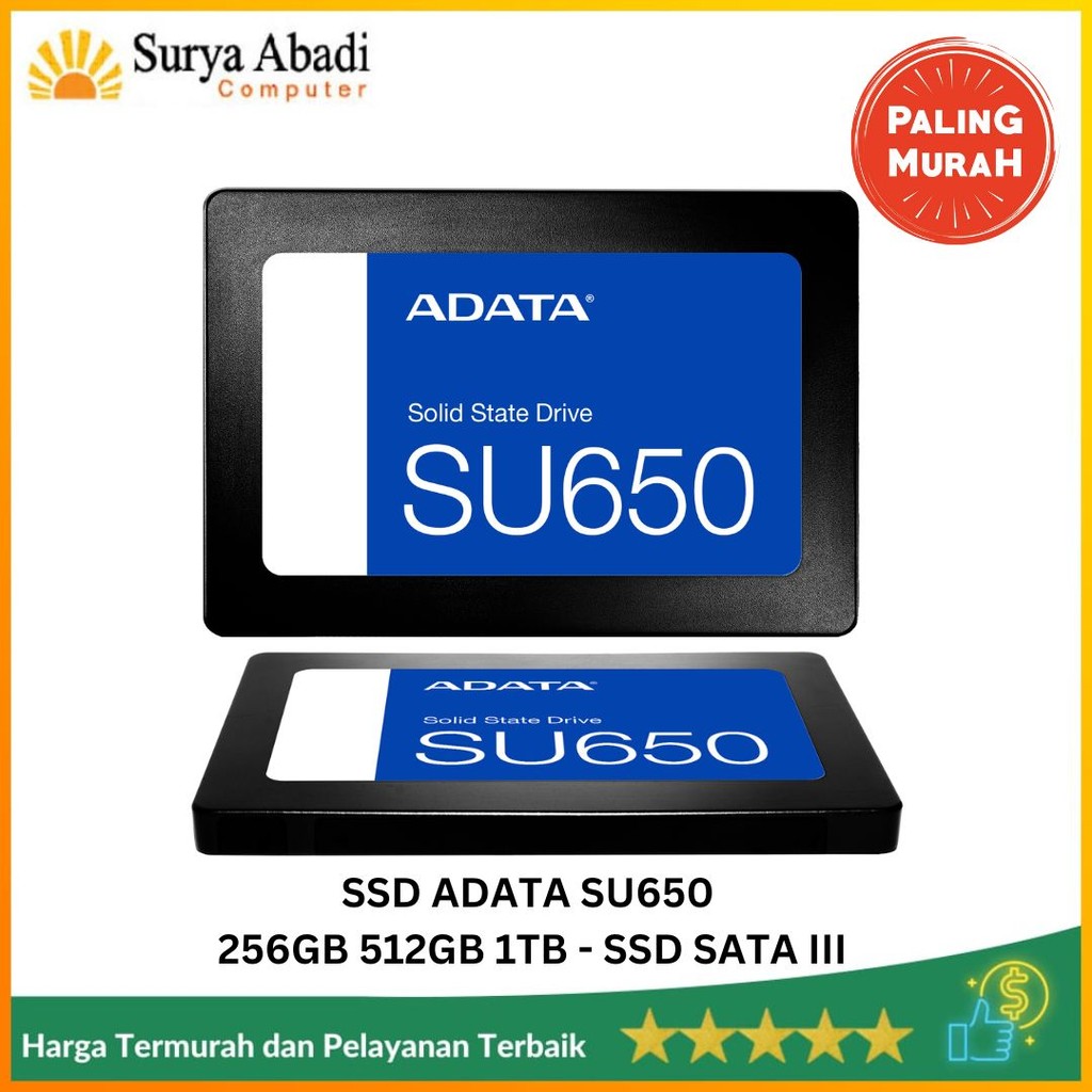 Jual SSD ADATA SU650 256GB 512GB 1TB - SSD SATA III | Shopee Indonesia