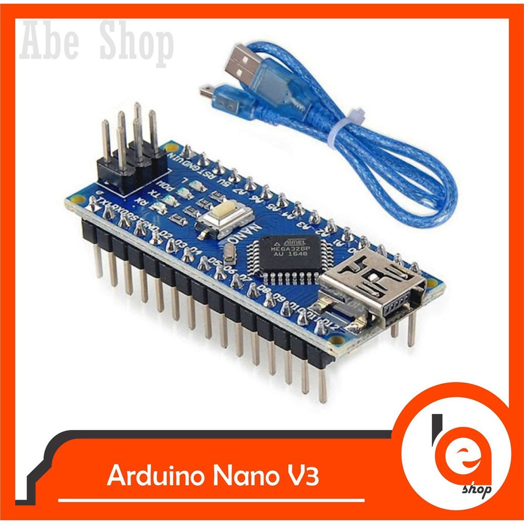 Jual Nano V3 Atmega328P-PU 5V Arduino Nano 3.0 Kabel data USB Mini ...