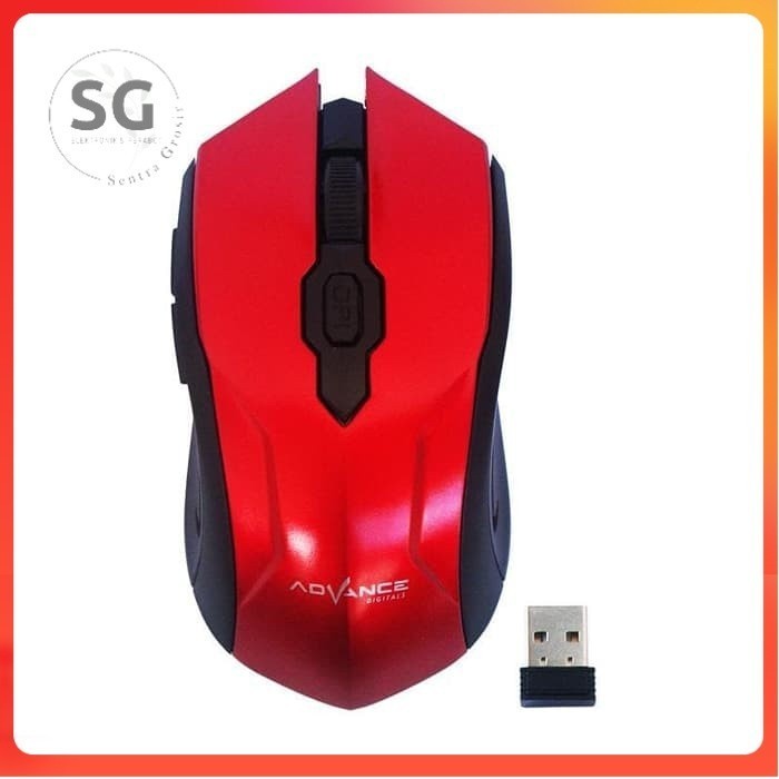 Jual Mouse Wirelles / Bluetooth Advance WM501 E gaming mouse 2.4 GHz ...