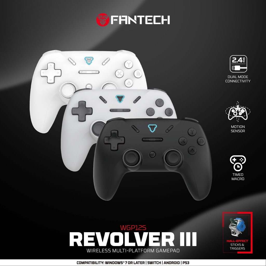 Jual Gamepad Fantech Revolver III WGP12S WGPS12 S WGP 12S Wireless Dual ...