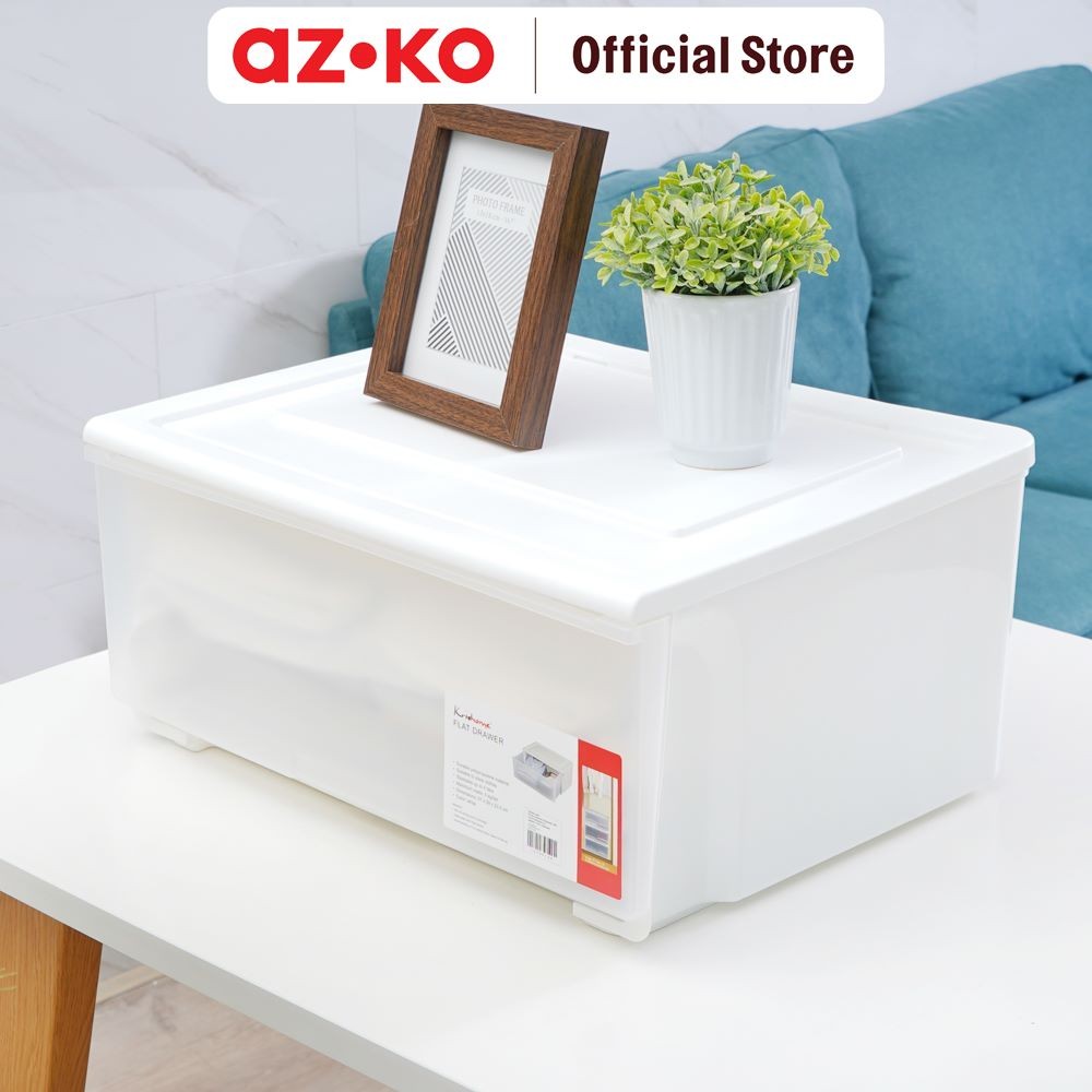 Jual AZKO Stora Kotak Penyimpanan Flat Container Box Kotak Serbaguna ...