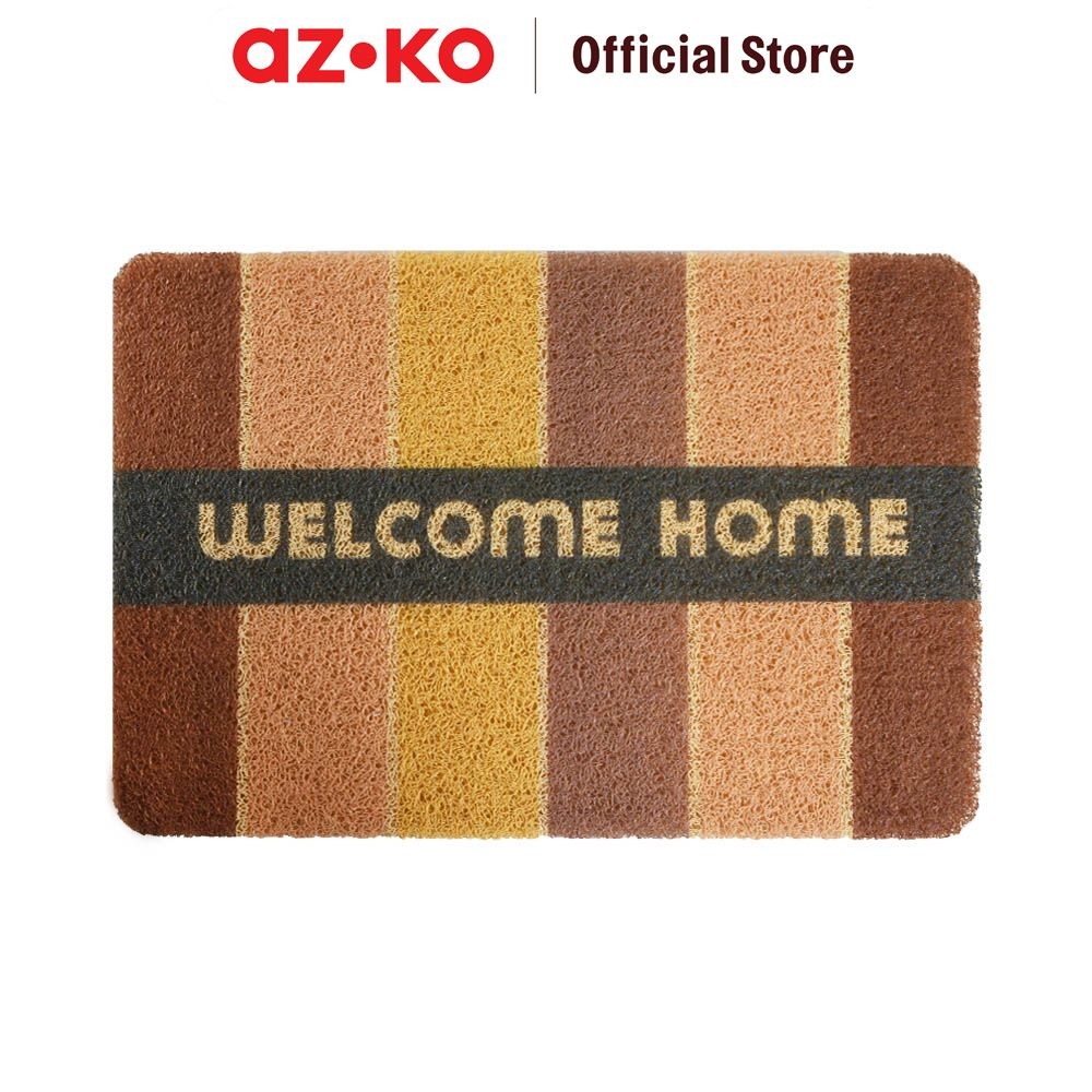 Jual AZKO Krisbow 40X60 cm Keset Pintu Pvc Welcome Home - Mix Door Mat ...
