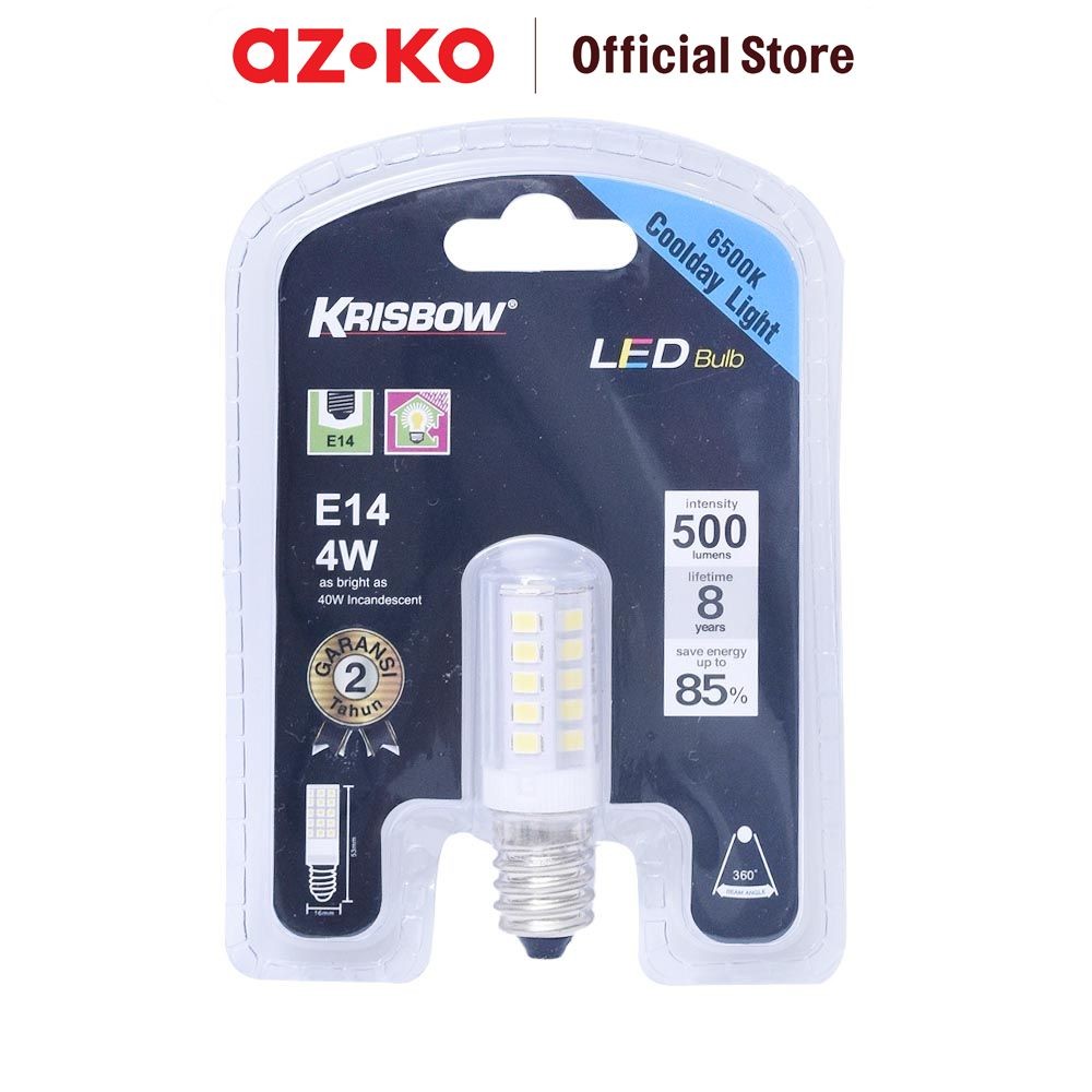 Jual AZKO Krisbow Corn Bohlam Led 4 watt Cool Dayligth E14 - Putih Bulb ...