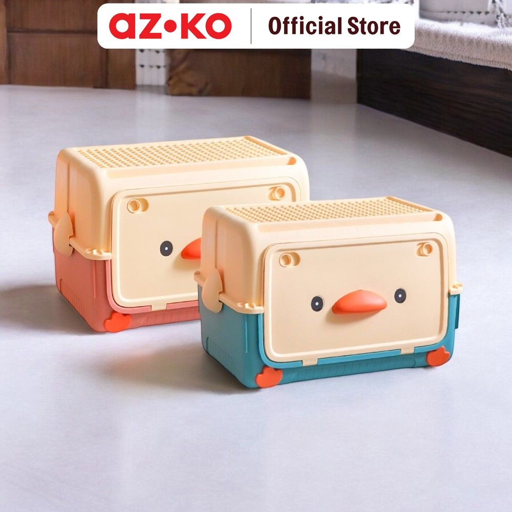 Jual AZKO Stora 46x31x30 cm Kotak Penyimpanan Anak Dengan Tutup Duck ...