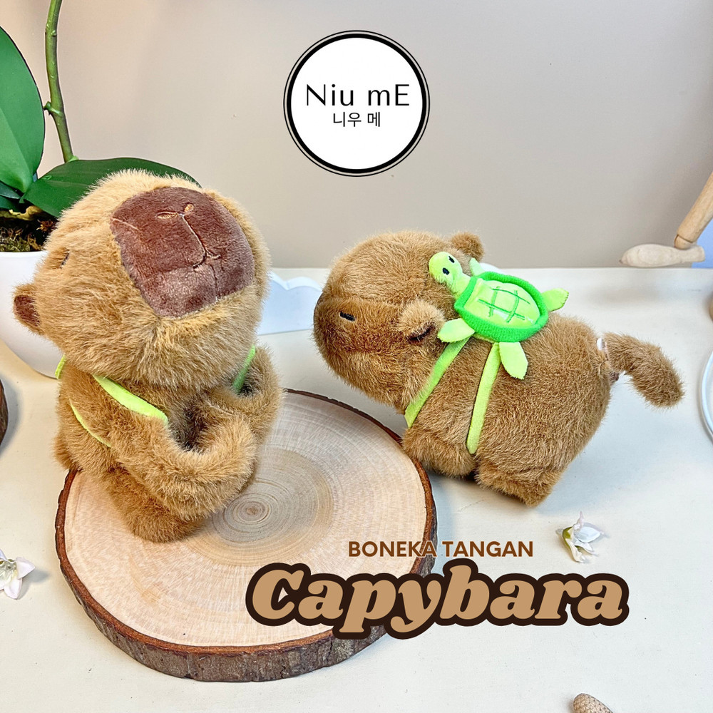 Jual Boneka Tangan Capybara Ekor Putar - Clingy Plush Wristlet dengan ...