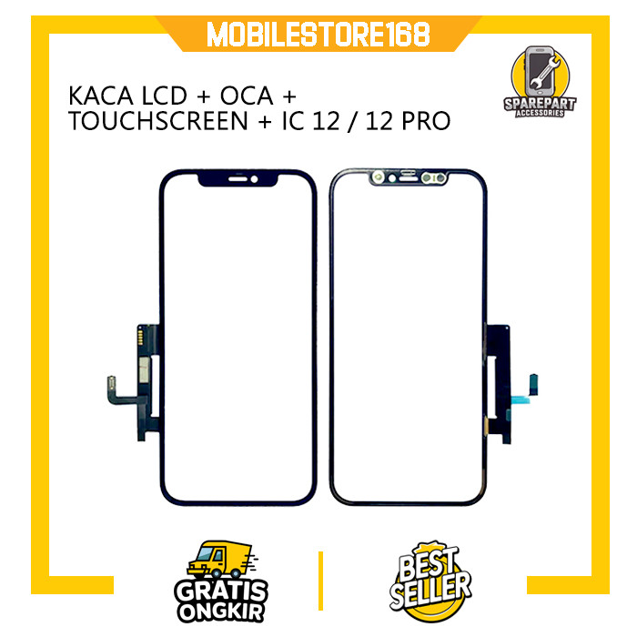 Jual KACA LCD + TOUCHSCREEN + OCA + IC 12 / 12 PRO ORIGINAL | Shopee ...