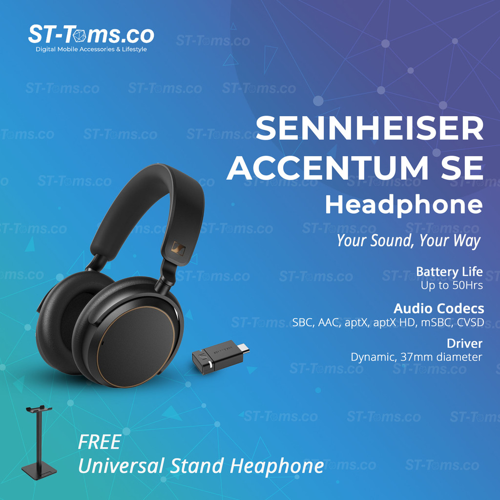Jual Sennheiser Accentum Special Edition + Bundling BTD600 BTD 600 USB ...