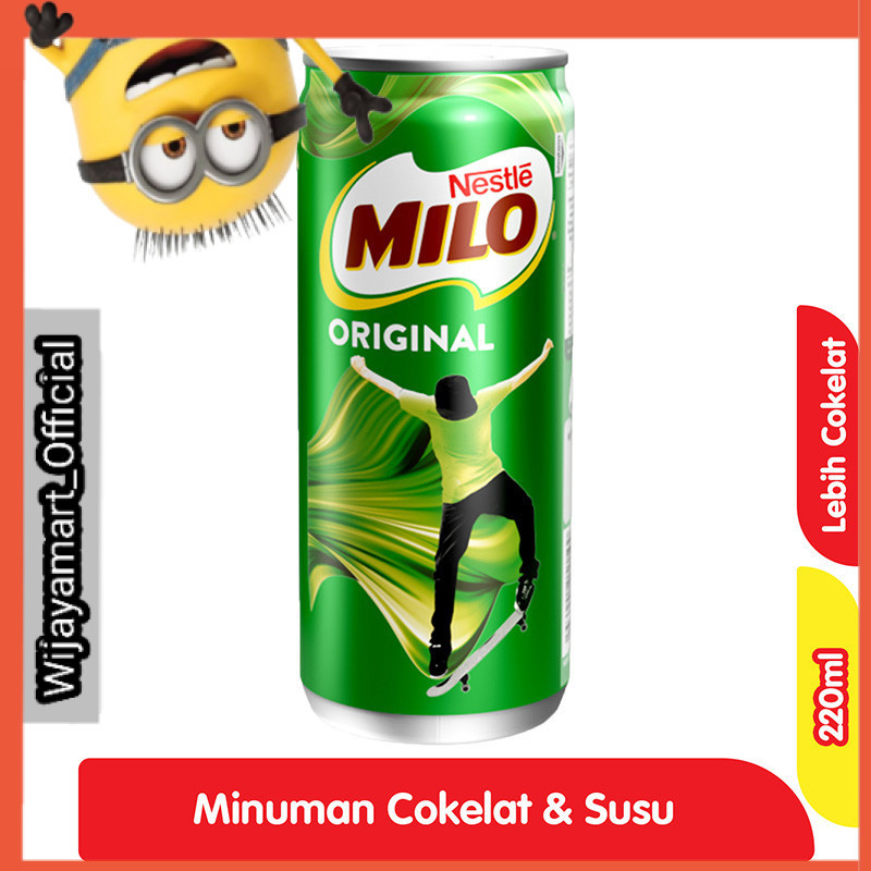 Jual Milo Activ-Go Minuman Susu Cokelat Original Kaleng 220 ml | Shopee ...