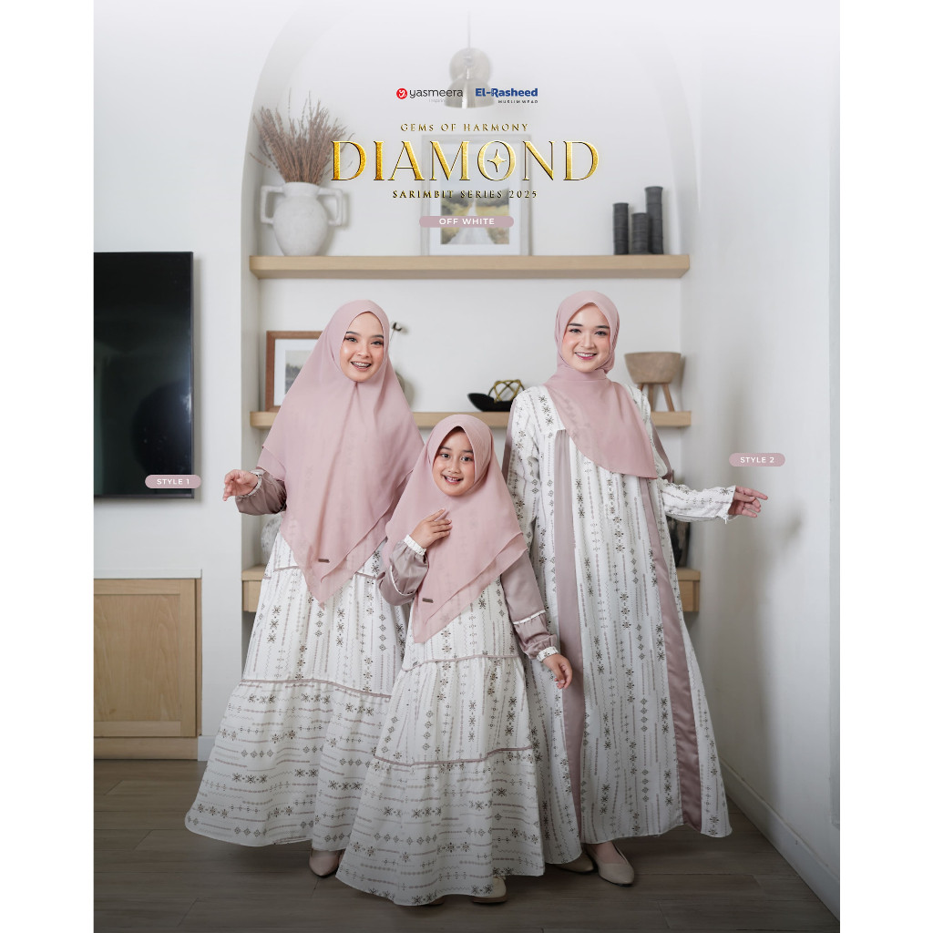 Jual SARIMBIT 2025 DIAMOND SERIES BY YASMEERA - OFF WHITE - SARIMBIT ...