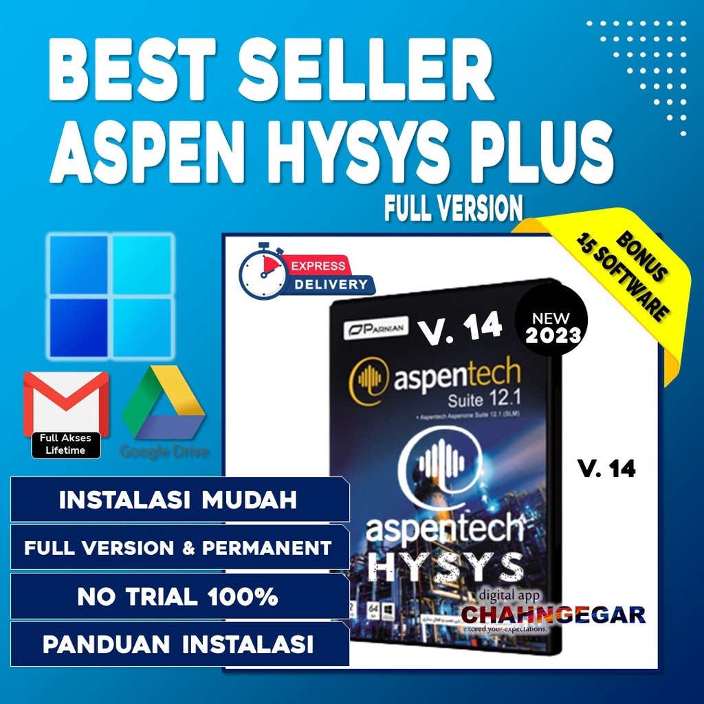 Jual Aspen Hysys 14 Plus Full Version Software Aspen Plus Hysys 12 simulator Industri Kimia ...