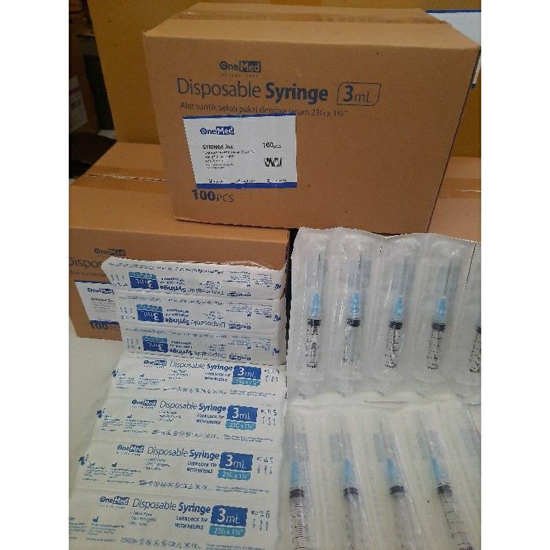 Jual Spuit 3cc Onemed /Suntikan 3cc Om Ecer | Shopee Indonesia