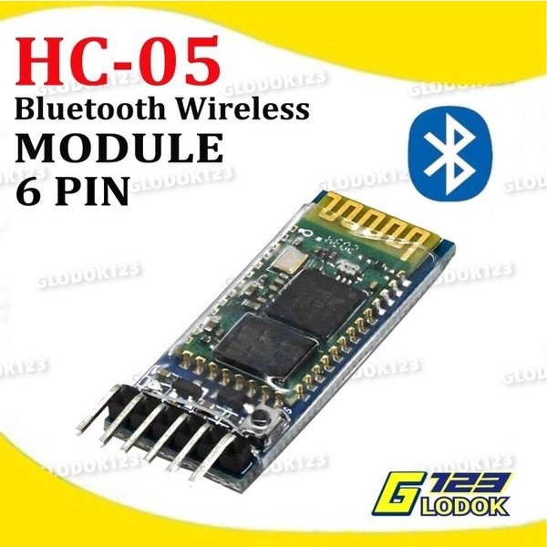 Jual HC-05 HC05 6 Pin Bluetooth Transceiver Modul Wireless Arduino Uno ...