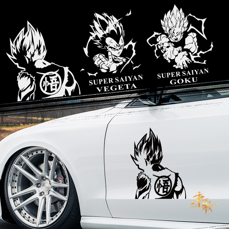 Jual Dragon Ball Anime Sticker Saiyan Vegeta Car Stickers Waterproof ...