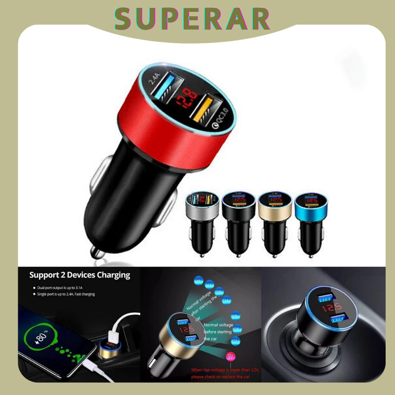 Jual 2 Port USB Fast Charging Charger Mobil Charger Motor Beat Deluxe ...