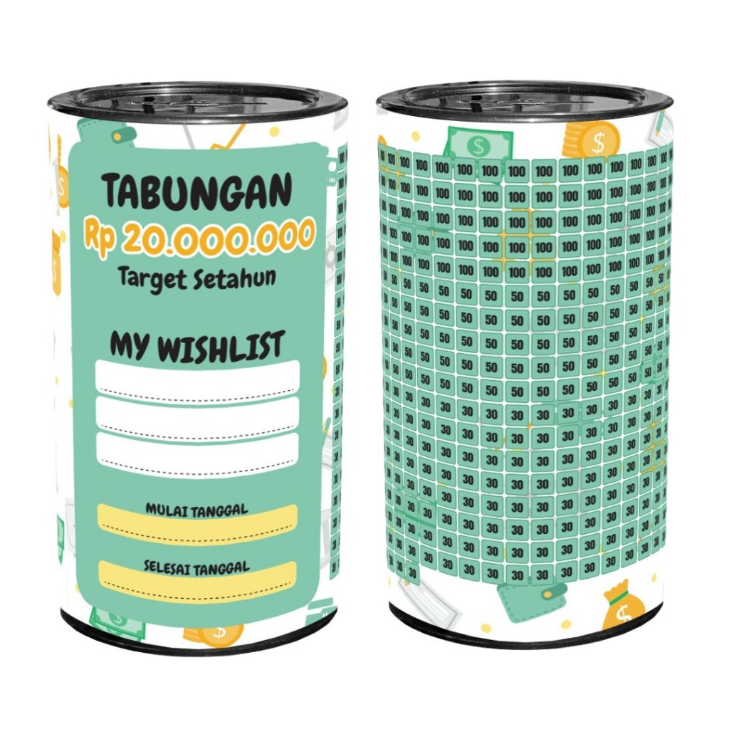 Jual CELENGAN TARGET 20JUTA UKURAN L 20CM BUKA TUTUP PERMANEN-BAHAN ...