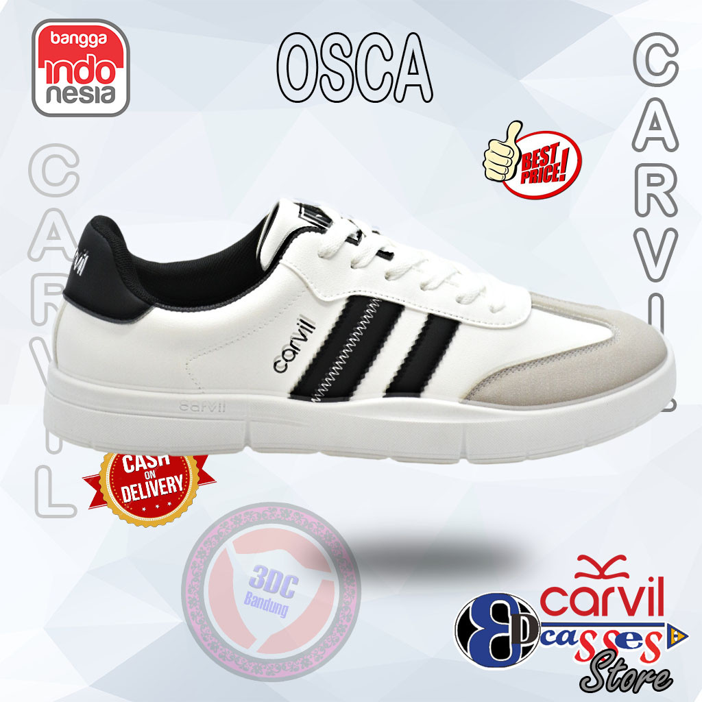 Jual Carvil OSCA LM - Sepatu Sneakers Casual Sport Fashion Pria Dewasa ...