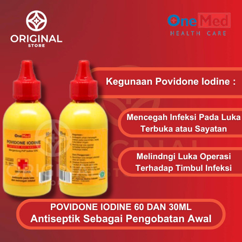 Jual Povidone Iodine Ecodine / Iodin Ecodin OneMed 30ML Obat Luka ...