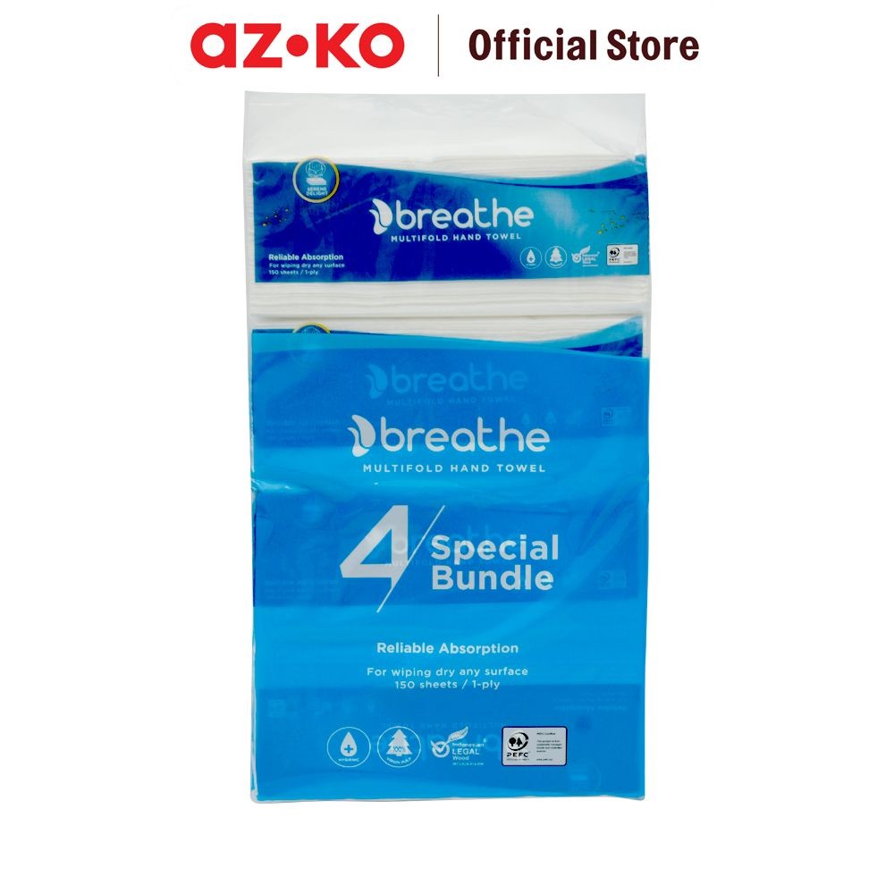 Jual AZKO Breathe Set 4 Pcs Tisu Multifold Tissue Tisue Pembersih ...