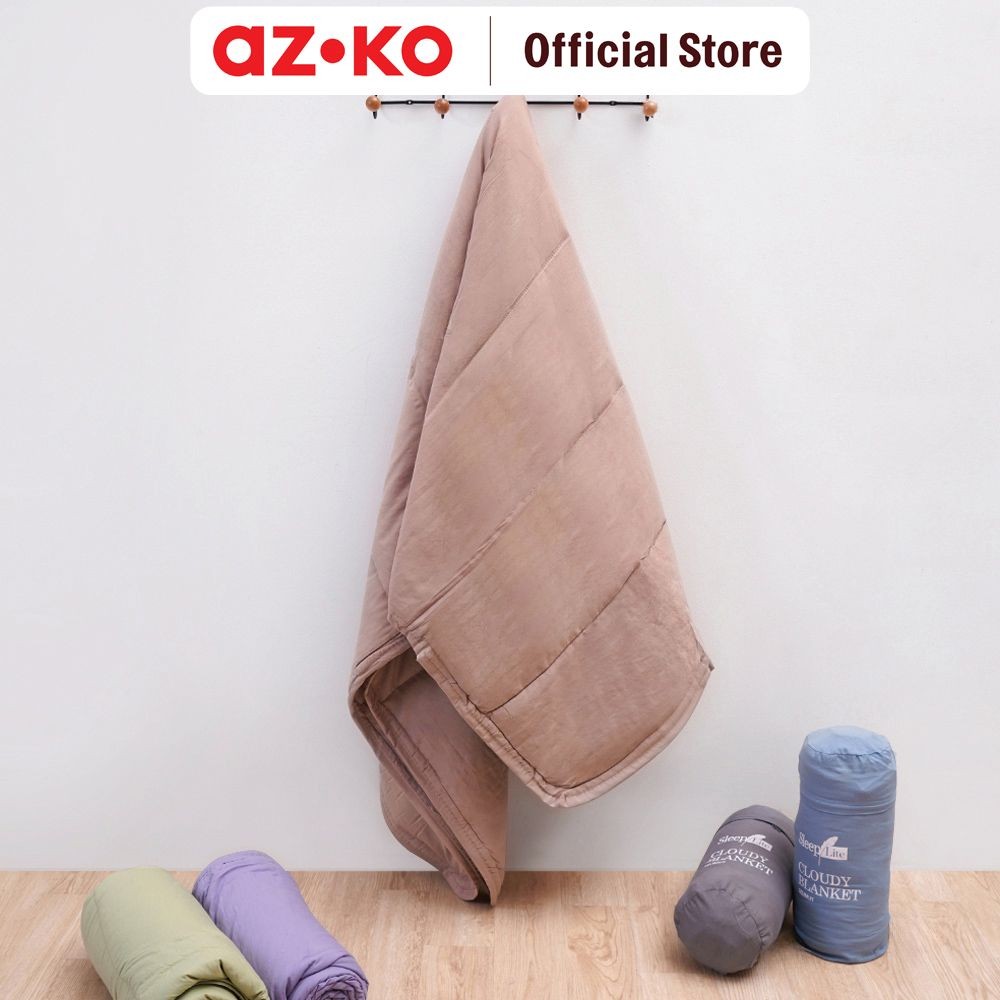 Jual AZKO Sleeplite Selimut Microfiber Cloudy Blanket Kain Penghangat ...