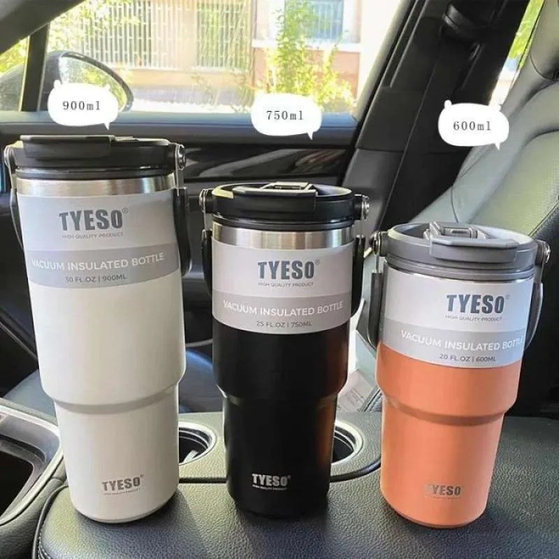 Jual Tumbler Tyeso SUS304 900ml Termos Aesthetic Viral Tahan Panas dan Dingin untuk Travel ...