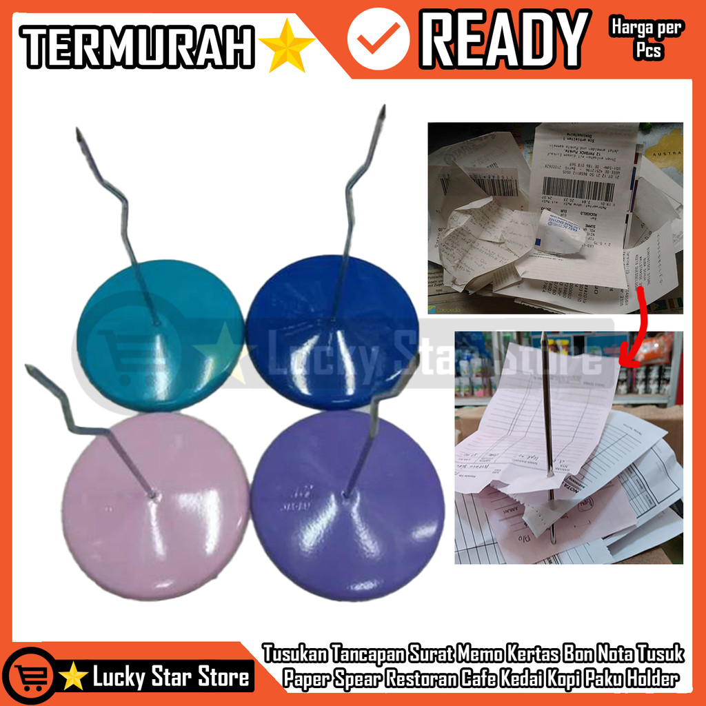 Jual Penancap Kertas Penyusun Perapih Nota Bill Memo Stik Stick Tusuk ...