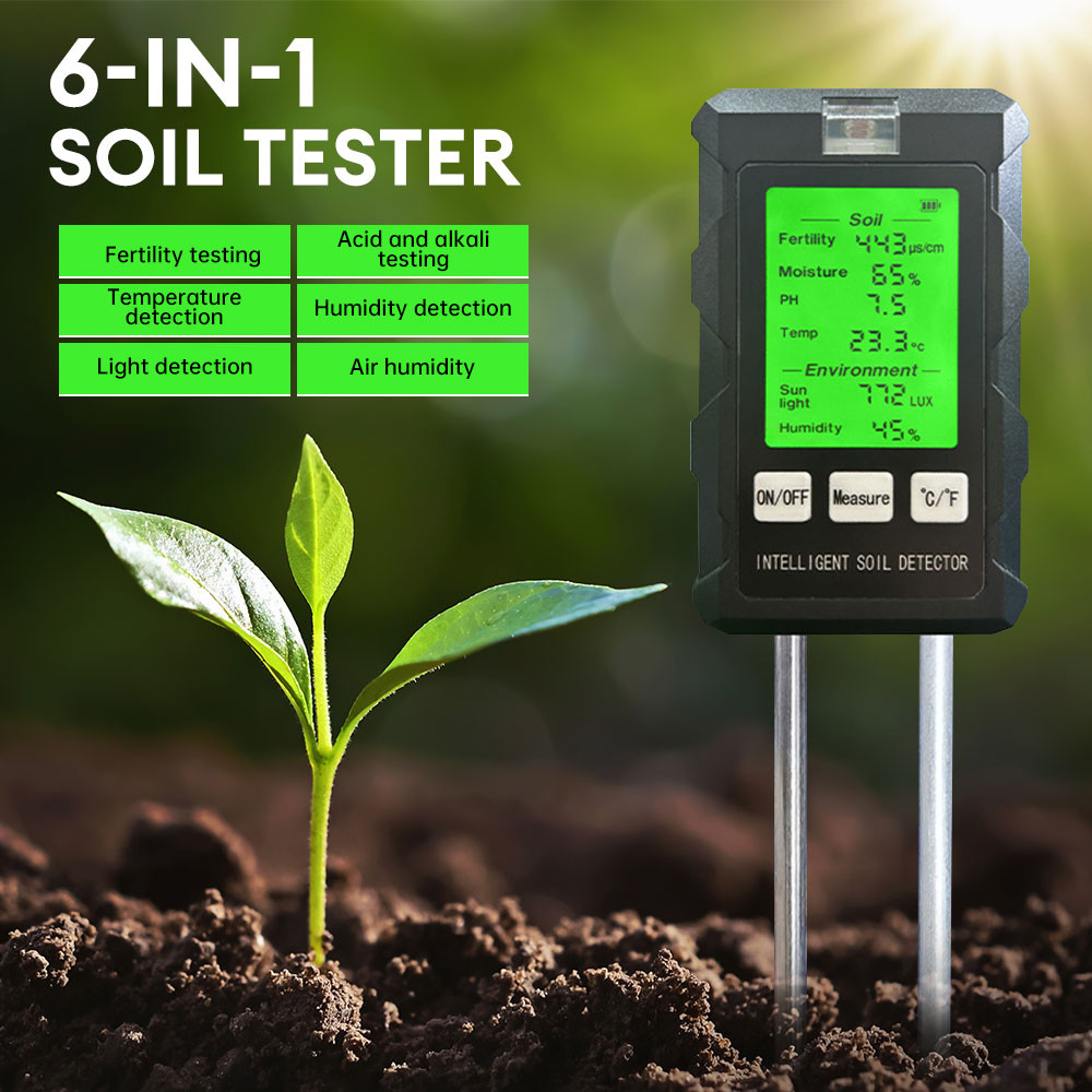 Jual Soil Fertility PH Meter Tester Soil PH Moisture Meter Temperature ...