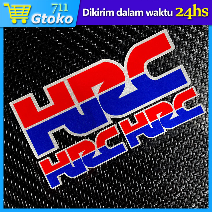 Jual Stiker HRC Sticker HRC Motor Honda Racing Corporation New Logo Printcut Anti Air 15 cm ...