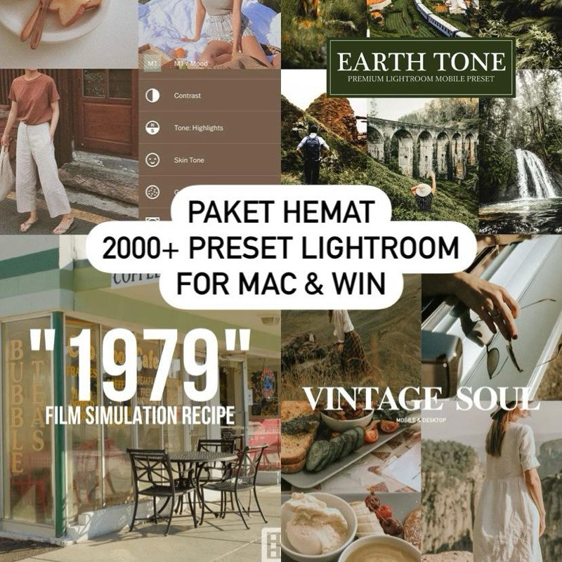 Jual [Paket Hemat Preset LRC 2000+] Preset LRC | Preset untuk PC WIN/MAC/Android/IOS | Aplikasi ...