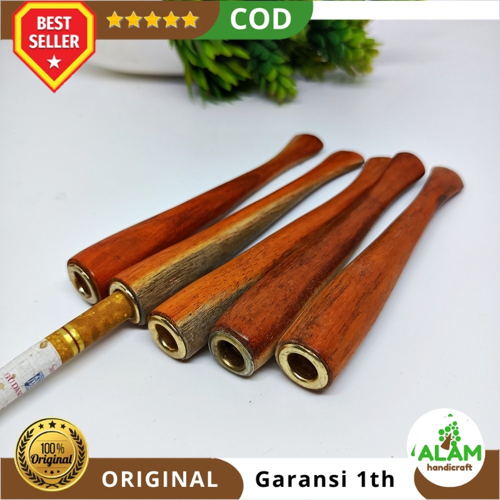 Jual Pipa Cangklong Rokok Kayu Secang Merah Asli | Shopee Indonesia