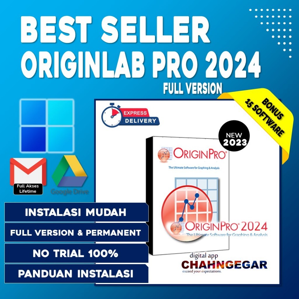 Jual Origin Pro 2025 / 2024 SR1 Full Version Lisensi Lifetime | Software OriginLab OriginPro ...