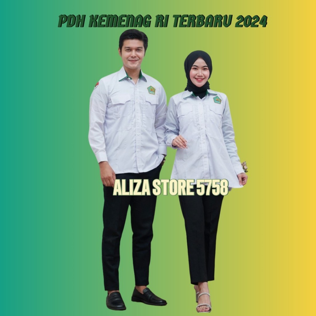 Jual FV67YT SERAGAM DINAS KEMENAG terbaru 2024 BAJU PUTIH PDH KEMENTERIAN AGAMA terbaru Pakaian ...