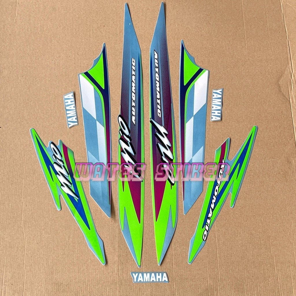 Jual Striping Decal Polet Sticker Yamaha Mio 2003 2004 Biru Muda Telur ...