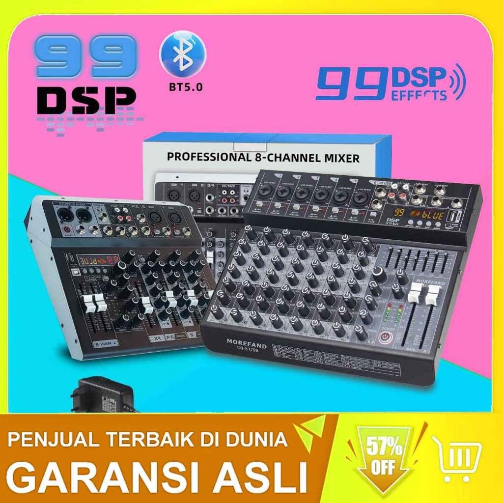Jual profesional 8-channe MIXER AUDIO Penguat sinyal USB Penguat KTV ...