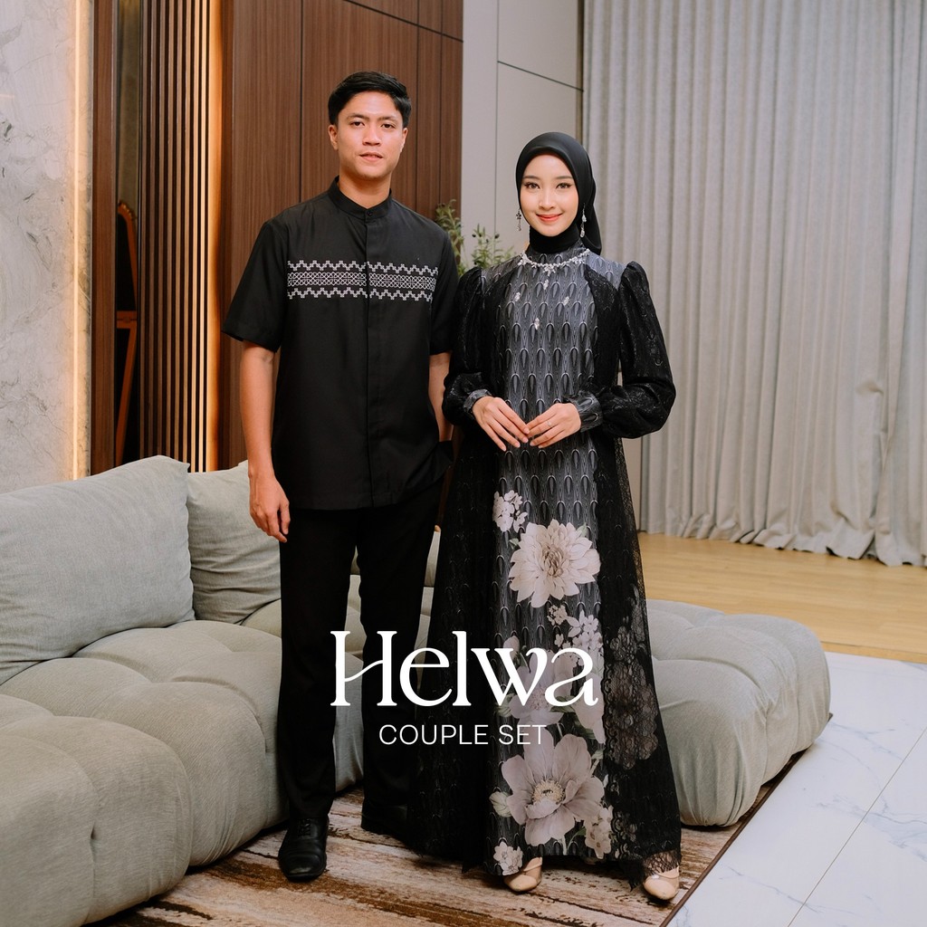 Jual Helwa Gamis Payet Couple Premium Exclusive Special Series (GAMIS ...