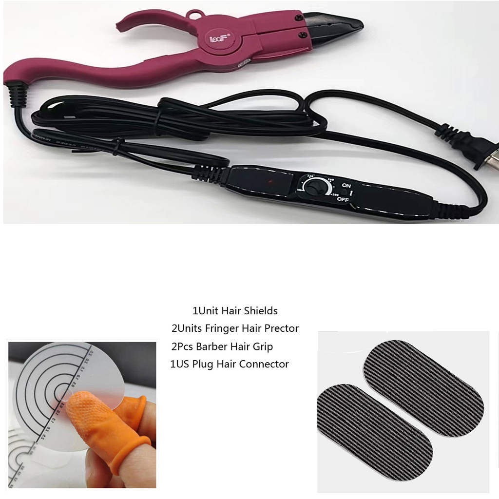 Jual Tongs Adjust Temperature Connector Wand Hair Extension Iron ...