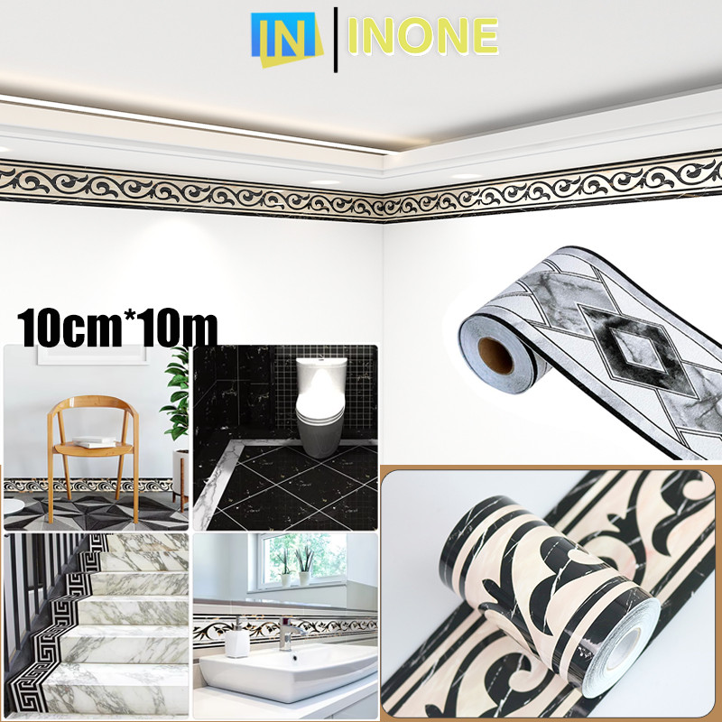 Jual INONE - List Border Stiker Border List Glossy Ukuran 10 cm x 10 ...